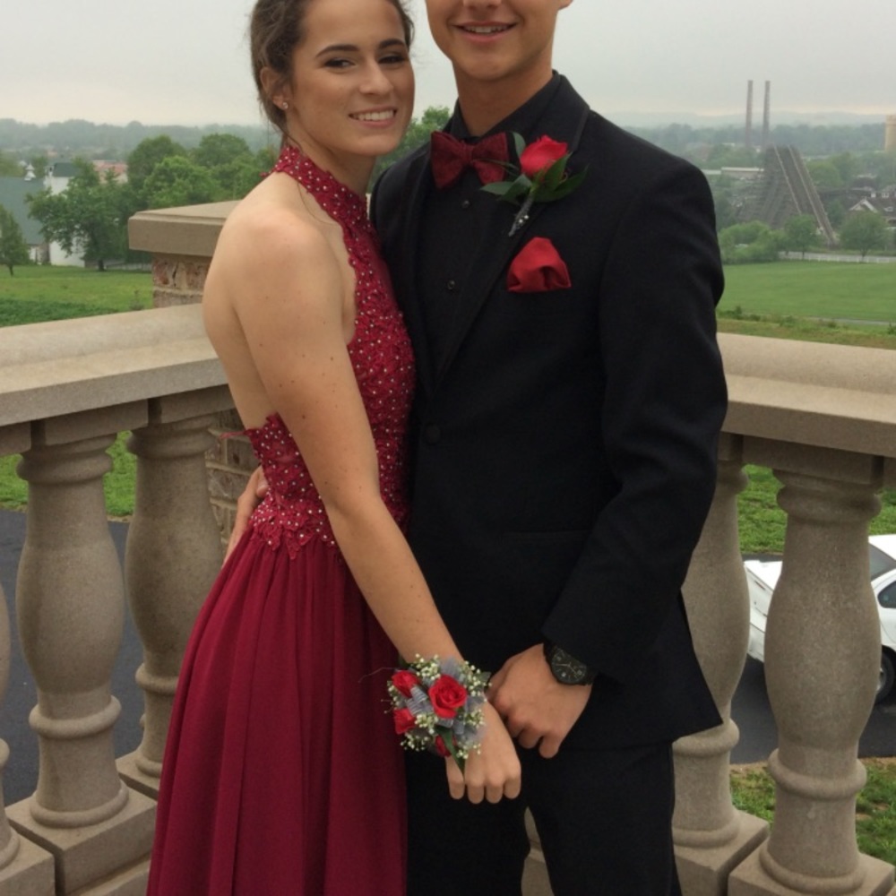 Dark Red Prom Dress - Gem